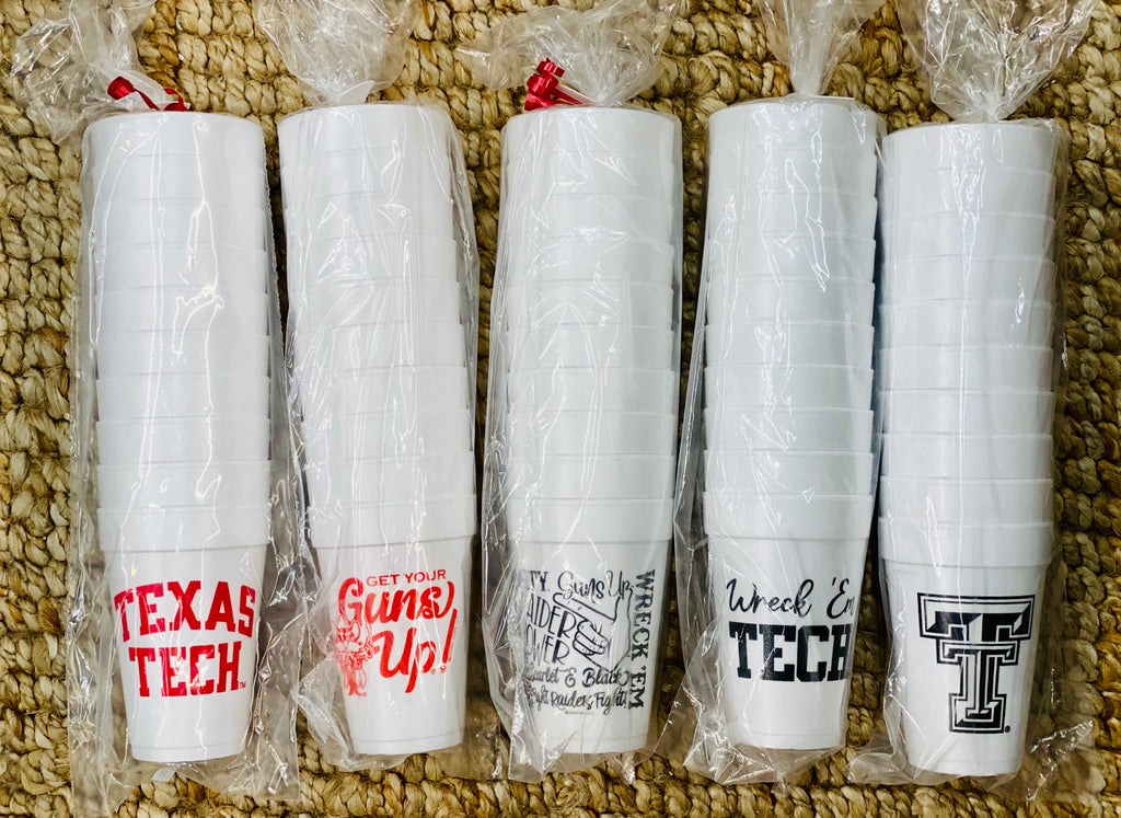 Texas Tech 16 oz. styrofoam cups – Paddle Tramps